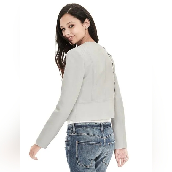 Banana Republic | Jackets & Coats | Banana Republic Cropped Raw Edged ...
